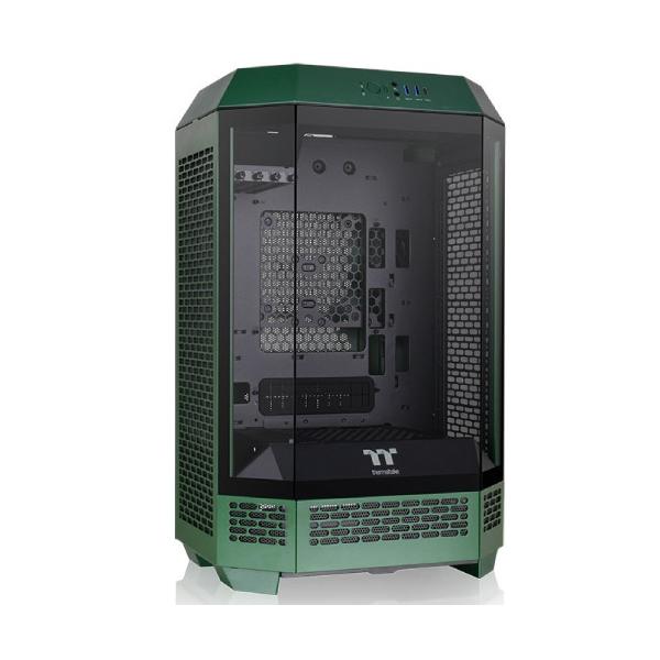 Thermaltake サーマルテイク 多彩なドレスアップを楽しめる八角柱デザイン 拡張性と冷却性能に優れたミニタワー型PCケース ▼カラー：グリーン系 ▼サイドパネル：ガラス ▼対応マザー形式：Micro ATX 、Mini-ITX ▼重...