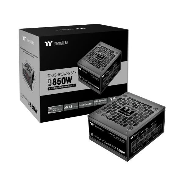 Thermaltake サーマルテイク 80PLUS PLATINUM認証 850WSFX電源 ▼規格：ATX12V Ver 3 ▼定格出力：850W ▼3.3V出力：18A ▼5V出力：18A ▼12V出力：70.83Ａ ▼80PLUS認...