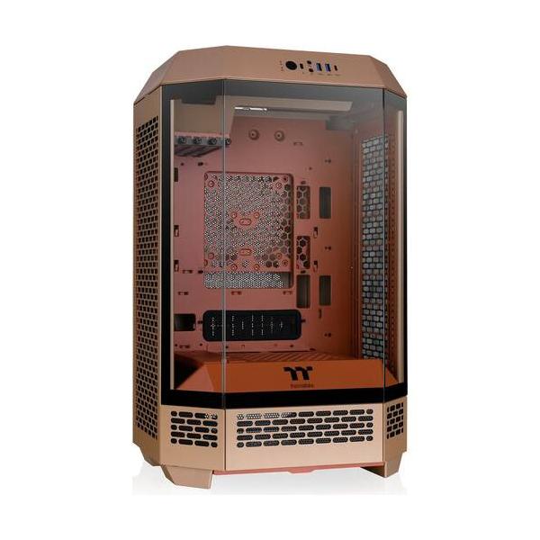 Thermaltake サーマルテイク 多彩なドレスアップを楽しめる八角柱デザイン 拡張性と冷却性能に優れたミニタワー型PCケース ▼カラー：オレンジ系 ▼サイドパネル：ガラス ▼対応マザー形式：Micro ATX 、Mini-ITX ▼重...