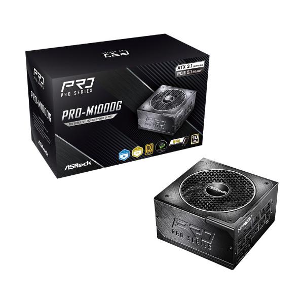 ASRock アスロック 80 PLUS/Cybenetics GOLD認証 LAMBDA A+ 1000W電源 ▼規格：ATX12V Ver 3 ▼定格出力：1000W ▼3.3V出力：20A ▼5V出力：20A ▼12V出力：83.3A...