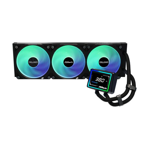 ASRock アスロック 3インチディスプレイ搭載 360mmラジエーター 一体型水冷クーラー ▼対応ソケット intel：1851/1700 ▼対応ソケット AMD：AM5/AM4 ▼ヒートシンク素材：アルミニウム ▼ファンサイズ：120...