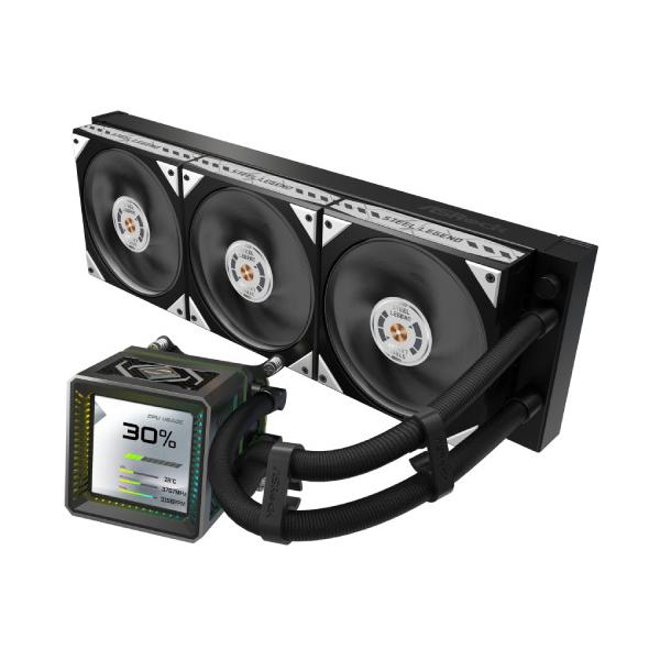 ASRock アスロック 3.4インチ フルカラーLCDディスプレイ搭載 360mmラジエーター 一体型水冷クーラー ▼対応ソケット intel：1851/1700 ▼対応ソケット AMD：AM5/AM4 ▼ヒートシンク素材：アルミニウム ...