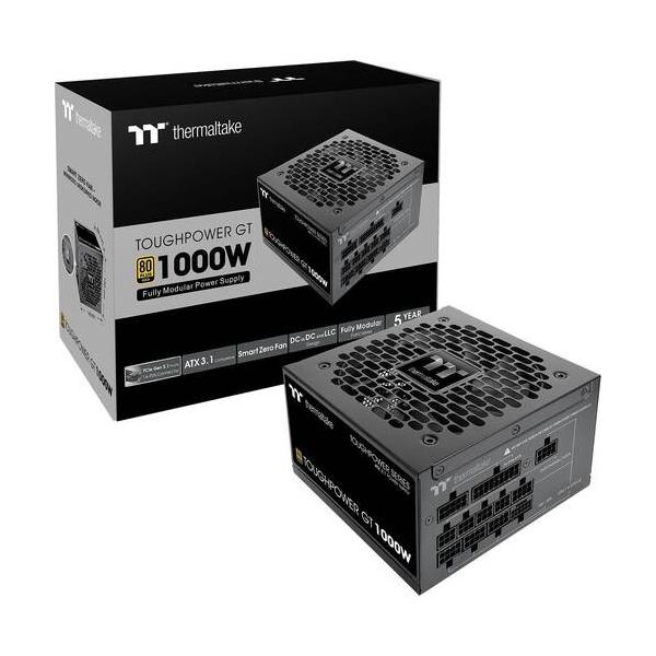Thermaltake サーマルテイク ATX 3.1＆PCIe GEN 5.1規格対応 80PLUS GOLD認証 1000W電源 ▼規格：ATX12V Ver 3 ▼定格出力：1000W ▼80PLUS認証：GOLD ▼奥行：140mm