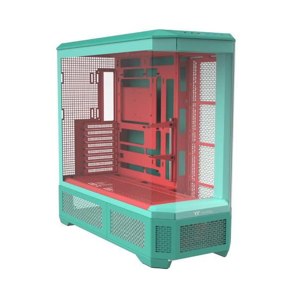 Thermaltake サーマルテイク 背面コネクタマザー対応 E-ATX対応 フルタワーPCケース ▼カラー：ブルー系 ▼ピラーレス：対応 ▼サイドパネル：ガラス ▼背面コネクタ：対応 ▼対応マザー形式：E-ATX、ATX 、Micro ...