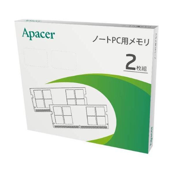 Apacer DDR5-5600 32GB(16GB x2枚組) 1.1V ▼対応：DDR5-5600 (PC5-44800) ▼容量：32GB（16GB×2枚） ▼種類：DDR5 S.O DIMM ▼ピン数：262ピン ▼CL：40 ▼E...