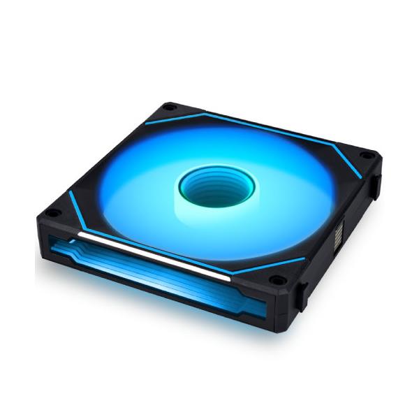 Lian Li リアンリー 最大4台までの連結可能　アドレサブルRGB LEDファン　1個パック 140mmモデル ▼サイズ：14cm ▼（最大）ファン回転数：1600rpm ▼LED：ARGB ▼フレームカラー：ブラック系 ▼接続方式：4...