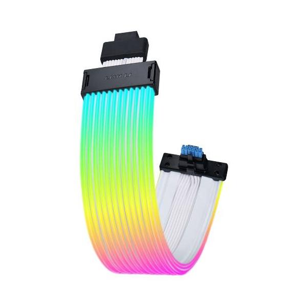 Lian Li リアンリー ケース内部を鮮やかに彩るARGBエクステンションケーブル 12V-2x6 GPUコネクタと互換性あり ▼コネクタ数：2 ▼長さ：26cm