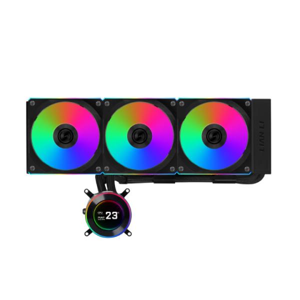 Lian Li リアンリー 2.1IPS LCDパネル搭載　360mmラジエーター 一体型水冷クーラー ▼対応ソケット intel：1851/1700 ▼対応ソケット AMD：AM5/AM4 ▼ファンサイズ：120mm×3 （360mm） ...