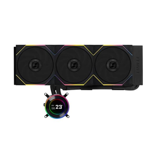 Lian Li リアンリー 2.1IPS LCDパネル搭載　360mmラジエーター 一体型水冷クーラー ▼対応ソケット intel：1851/1700 ▼対応ソケット AMD：AM5/AM4 ▼ファンサイズ：120mm×3 （360mm） ...