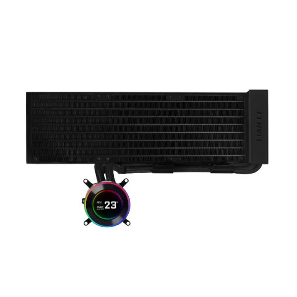 Lian Li リアンリー 2.1IPS LCDパネル搭載　360mmラジエーター 一体型水冷クーラー ファンレス ▼対応ソケット intel：1851/1700 ▼対応ソケット AMD：AM5/AM4 ▼色：ブラック系