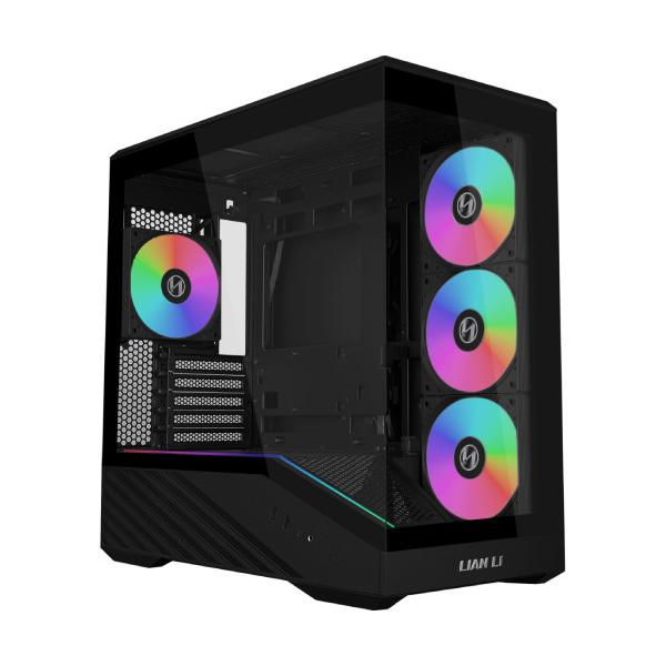 Lian Li リアンリー 背面コネクタ対応 MicroATX対応PCケース ▼カラー：ブラック系 ▼ピラーレス：対応 ▼サイドパネル：ガラス ▼背面コネクタ：対応 ▼対応マザー形式：Micro ATX 、Mini-ITX ▼重量：6.2k...