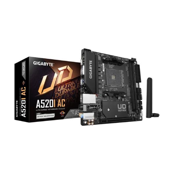 GIGABYTE ギガバイト Socket AM4対応 AMD A520チップ搭載 Mini-ITXマザーボード ▼対応CPUソケット：Socket AM4 ▼チップセット：AMD A520 ▼フォームファクター：Mini-ITX ▼PCI...