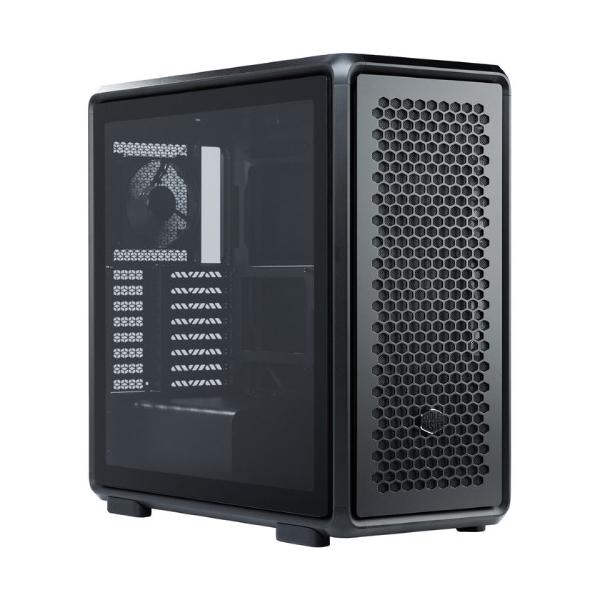 CoolerMaster クーラーマスター 高品質なアルミニウムで作られたスタンダードなケースデザイン　E-ATX対応PCケース ▼カラー：ブラック系 ▼サイドパネル：ガラス ▼対応マザー形式：E-ATX、ATX 、Micro ATX、Mi...