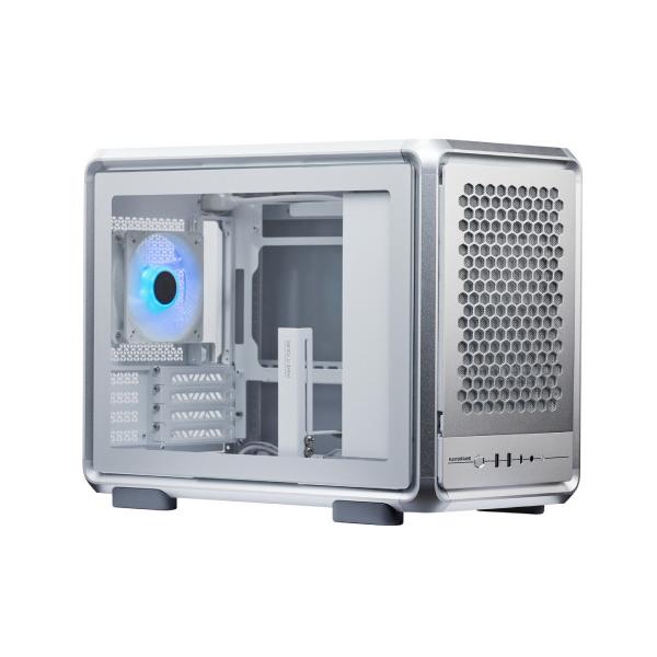 CoolerMaster クーラーマスター シグネチャーエクソスケルトン構造 MicroATX対応PCケース ▼カラー：シルバー ▼サイドパネル：ガラス ▼対応マザー形式：Micro ATX 、Mini-ITX ▼対応電源：ATX ▼後面フ...