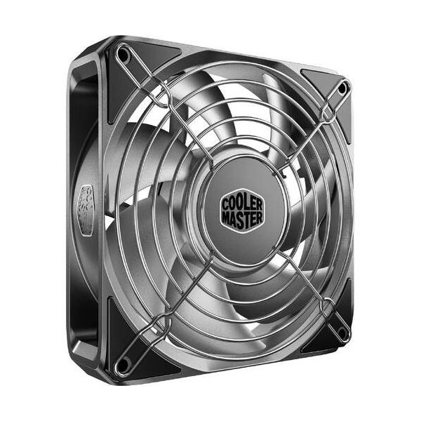 CoolerMaster クーラーマスター オールアルミニウム構造　フラッグシップファン ▼サイズ：12cm ▼（最大）ファン回転数：2500rpm ▼LED：LED非搭載 ▼フレームカラー：ブラック系 ▼接続方式：4pin (PWMファン)