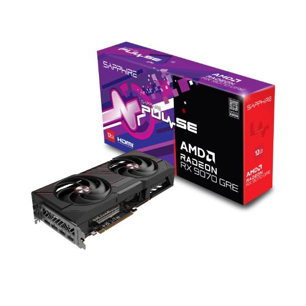 SAPPHIRE 2.5スロット占有 Radeon RX 9070 GRE搭載 グラフィックボード ▼対応バス：PCI-Express5.0 x16 ▼ビデオチップ：Radeon RX 9070 GRE ▼バス幅：192bit ▼搭載メモリ...
