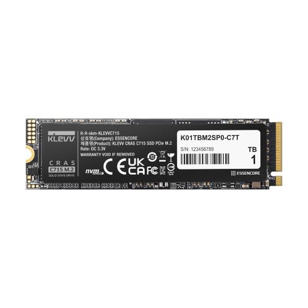 KLEVV 3D TLC NAND M.2 2280 Gen3 x4 SSD 1TB ▼容量：1TB ▼インターフェース：PCIe Gen.3 x4 ▼厚さ：2.5mm ▼フラッシュ規格：3D TLC NAND ▼規格：M.2 2280 ▼...