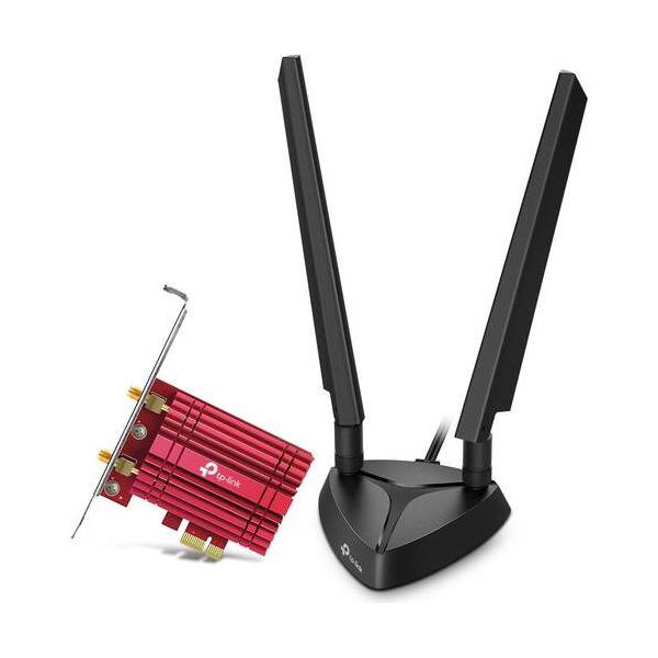 TP-Link ティーピーリンク AXE5400 Wi-Fi 6E Bluetooth 5.3 PCIeアダプター ▼規格：IEEE 802.11ax/ac/n/g/a/b ▼インターフェース：PCI Express