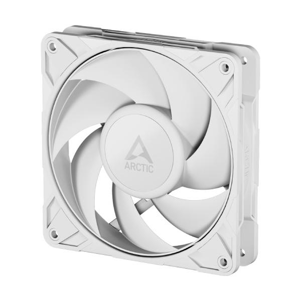 Arctic 600-3000rpm 25mm厚 120mm角ファン ▼サイズ：12cm ▼（最大）ファン回転数：3000rpm ▼LED：LED非搭載 ▼フレームカラー：ホワイト ▼接続方式：4pin (PWMファン)
