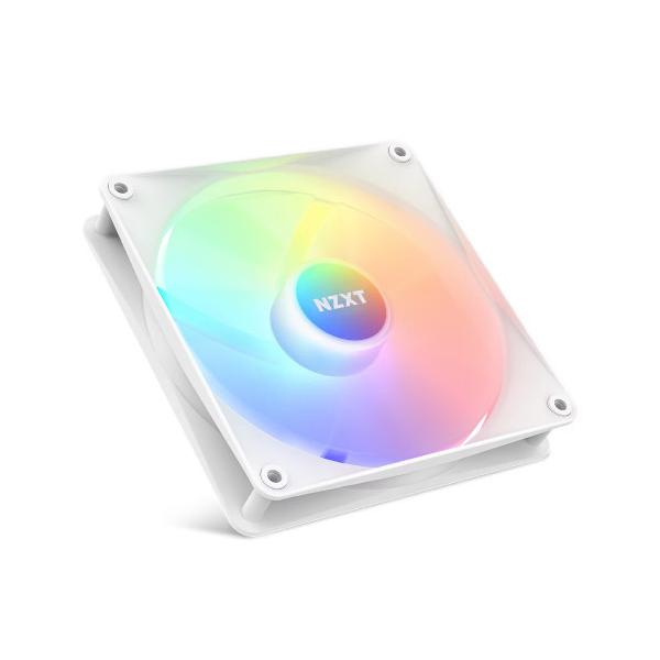 NZXT エヌズィーエックスティー 8個のRGB LED搭載 140mm PWMファン 1個パック ▼サイズ：14cm ▼（最大）ファン回転数：1500rpm ▼LED：ARGB ▼フレームカラー：ホワイト ▼接続方式：4pin (PWMファン)