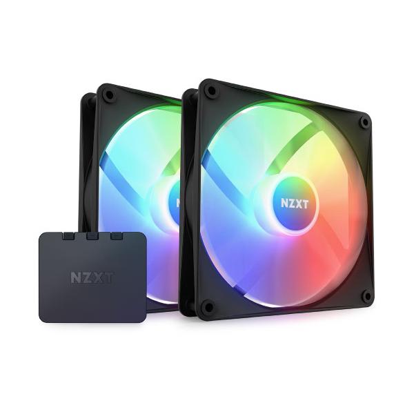 NZXT エヌズィーエックスティー 8個のRGB LED搭載 140mm PWMファン 2個+RGBコントローラーパック ▼サイズ：14cm ▼（最大）ファン回転数：1800rpm ▼LED：ARGB ▼フレームカラー：ブラック系 ▼接続方...