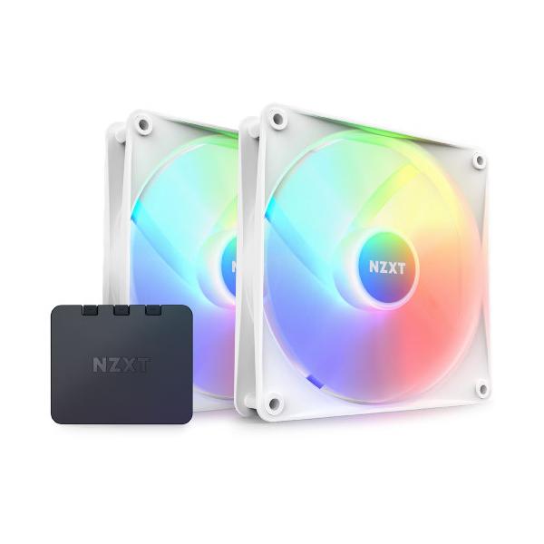 NZXT エヌズィーエックスティー 8個のRGB LED搭載 140mm PWMファン 2個+RGBコントローラーパック ▼サイズ：14cm ▼（最大）ファン回転数：1800rpm ▼LED：ARGB ▼フレームカラー：ホワイト ▼接続方式...