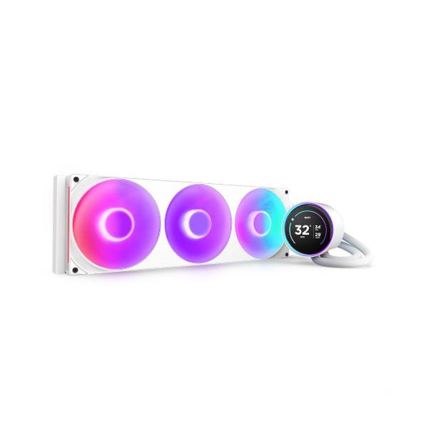 NZXT エヌズィーエックスティー 640x640 2.72インチディスプレイ搭載　420mmラジエーター　一体型水冷クーラー ▼対応ソケット intel：1851/1700 ▼対応ソケット AMD：AM5/AM4 ▼ファンサイズ：140m...