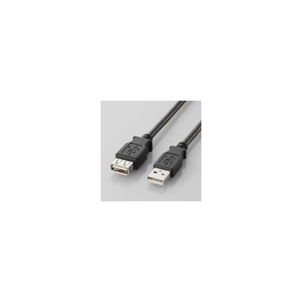 ELECOM エレコム USB2.0延長ケーブル（A-A延長タイプ） ▼規格：2.0 ▼コネクタ形状1：Type-A オス ▼コネクタ形状2：Type-A メス ▼結線：通常 ▼長さ：1m