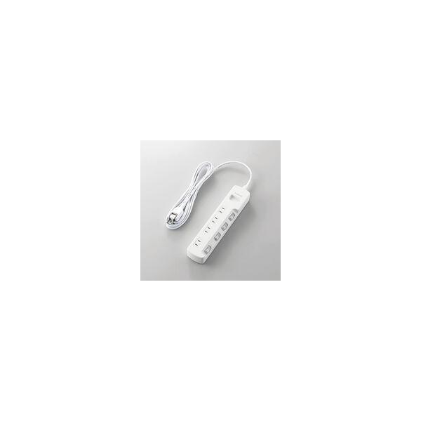 ELECOM エレコム ほこり防止シャッター付　雷ガードタップ ▼種類：OAタップ ▼コード長：2.5m ▼出力プラグ仕様：2Pオス ▼入力口形状：2P ▼入力口数：4 ▼スイッチ：個別