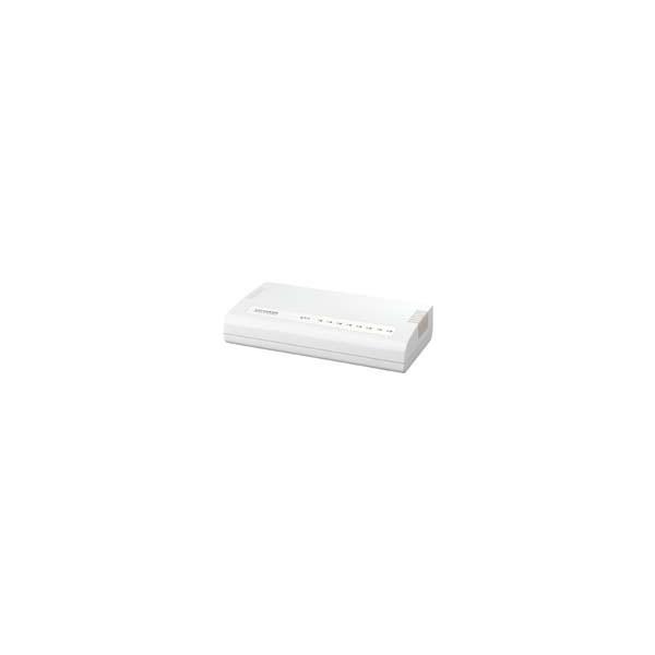 IO DATA アイ・オー・データ 100BASE-TX/10BASE-Te対応 8ポート レイヤー2スイッチングハブ ▼種類：スイッチ ▼ポート・RJ-45：8 ▼電源：外付（ACアダプタ添付） ▼重量：140g
