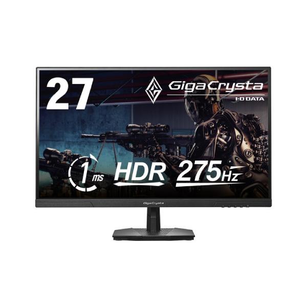 IO DATA アイ・オー・データ 275Hz＆WQHD対応 27型ゲーミングモニター ▼駆動方式：AHVA 型 ▼表面処理：ノングレア（反射防止） ▼液晶パネルサイズ：27型 ▼最大解像度：2560×1440 ▼HDR：HDR10 ▼応答...