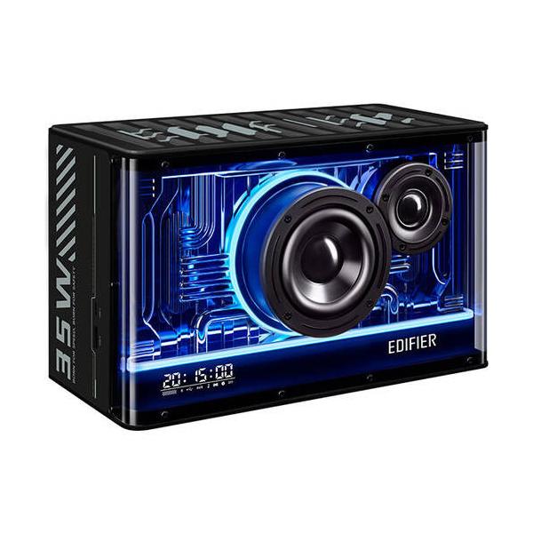 EDIFIER 高効率充電器搭載 定格出力40Wの光るワイヤレス対応スピーカー ▼幅：263mm ▼奥行：133mm ▼高さ：165mm ▼Bluetoothバージョン：5.3 ▼対応コーデック：SBC、LDAC ▼給電方法：AC ▼保証期...