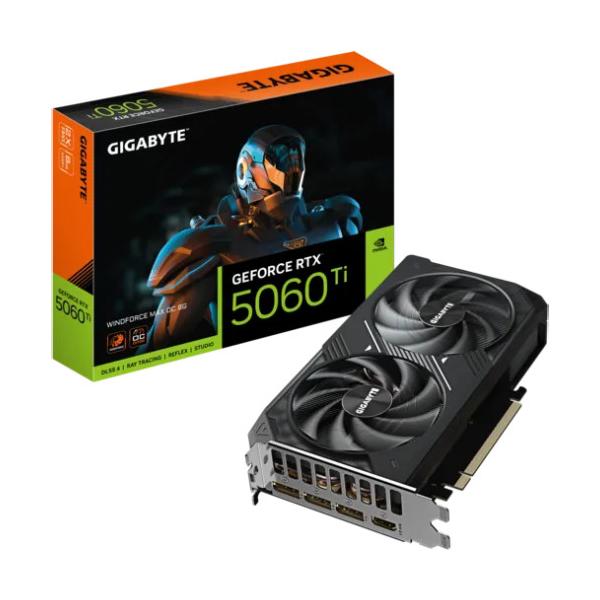 GIGABYTE ギガバイト 2スロット占有 GeForce RTX 5060 Ti搭載 グラフィックボード ▼対応バス：PCI-Express5.0 ▼ビデオチップ：GeForce RTX 5060 Ti ▼コアクロック：2587MHz ...