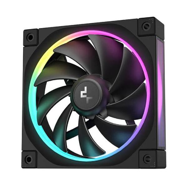 DEEPCOOL 25mm厚 2150rpm 独自のライトエフェクトを搭載 120mm角ファン ▼サイズ：12cm ▼（最大）ファン回転数：2150rpm ▼LED：ARGB ▼フレームカラー：ブラック系 ▼接続方式：4pin (PWMファン)