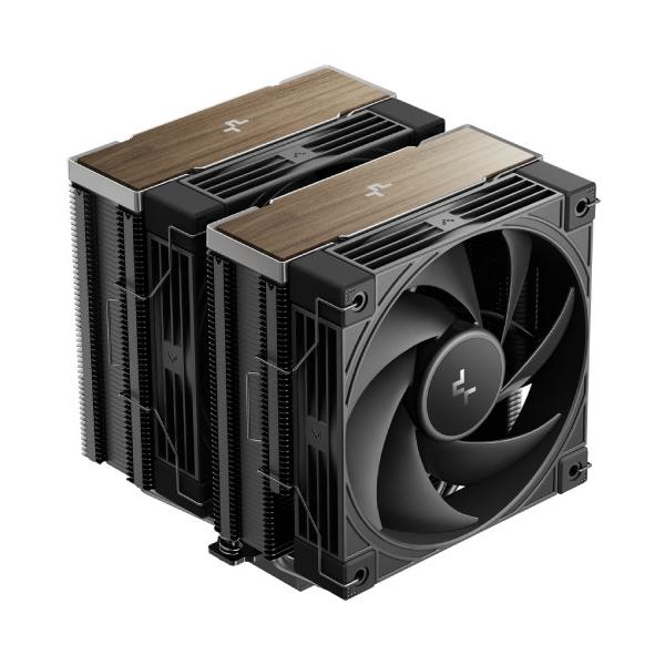 DEEPCOOL 洗練された木目調トップカバー 0-RPM スタート/ストップに対応 デュアルタワー型空冷CPUクーラー ▼対応ソケット intel：1851/1700 ▼対応ソケット AMD：AM5/AM4 ▼エアフロー：サイドフロー ▼...