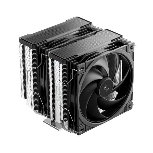 DEEPCOOL マトリックスデザイントップパネル搭載 デュアルタワー サイドフロー空冷CPUクーラー ▼対応ソケット intel：1851/1700 ▼対応ソケット AMD：AM5/AM4 ▼エアフロー：サイドフロー ▼幅：136 mm ...
