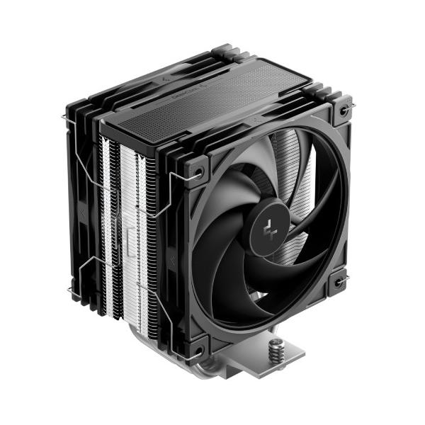 DEEPCOOL マトリックスデザインのトップパネル搭載 サイドフロー空冷CPUクーラー ▼対応ソケット intel：1851/1700 ▼対応ソケット AMD：AM5/AM4 ▼エアフロー：サイドフロー ▼幅：107 mm ▼奥行：125...