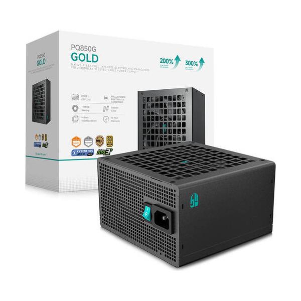 DEEPCOOL 80PLUS GOLD、 Cybenetics STANDARD+ / PLATINUM認証 奥行き140mm 850W電源 ▼規格：ATX12V Ver 3 ▼定格出力：850W ▼Cybenetics 効率認証：PLA...