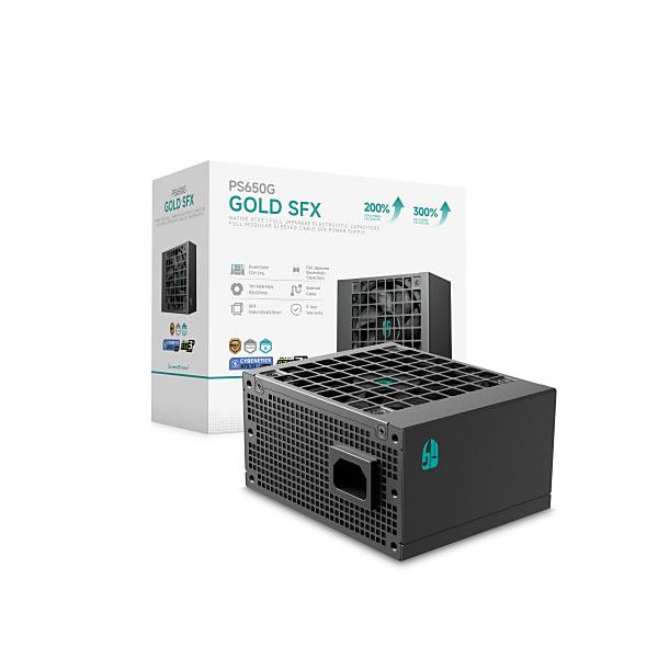 DEEPCOOL Cybenetics Platinum / PPLP Gold認証取得 ATX3.1準拠 SFX電源 ▼規格：SFX ▼定格出力：650W ▼Cybenetics 効率認証：PLATINUM ▼Cybenetics 静音認...