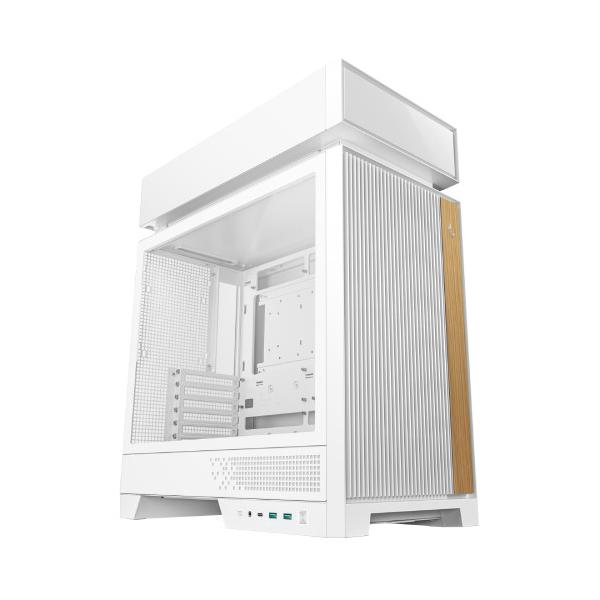 DEEPCOOL 革新的ハイパースプリットタワーデザイン ATX対応PCケース ▼カラー：ホワイト ▼サイドパネル：ガラス ▼背面コネクタ：対応 ▼対応マザー形式：ATX 、Micro ATX 、Mini-ITX ▼重量：10.0kg ▼5...