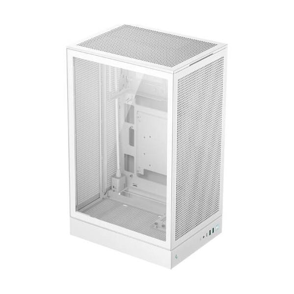 DEEPCOOL 強化ガラスパネル+高エアフローメッシュデザイン　MicroATX対応 PCケース ▼カラー：ホワイト ▼サイドパネル：ガラス ▼背面コネクタ：対応 ▼対応マザー形式：Micro ATX 、Mini-ITX ▼重量：6.8k...