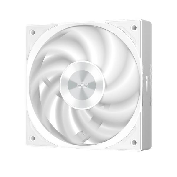 CPS 最大静圧値3.2mmH2O 25mm厚　120mm角ファン ▼サイズ：12cm ▼フレームカラー：ホワイト ▼接続方式：4pin (PWMファン)