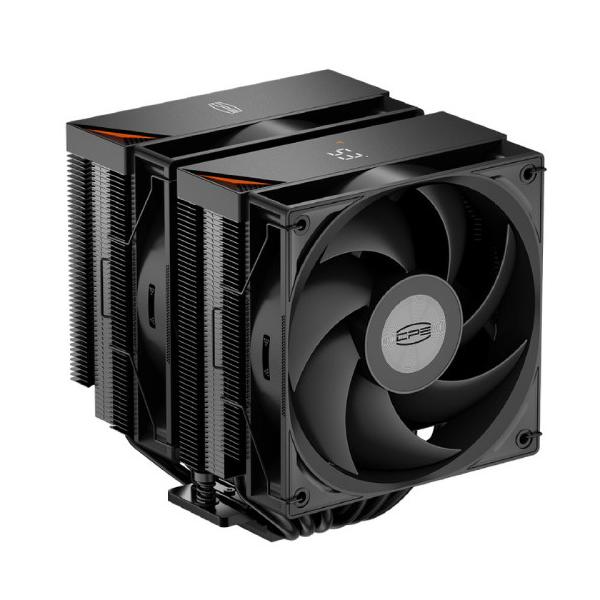 CPS 温度表示ディスプレイを搭載 全高157mm 銅製ベースプレート採用 ツインタワー空冷CPUクーラー ▼対応ソケット intel：1851/1700 ▼対応ソケット AMD：AM5/AM4 ▼エアフロー：サイドフロー ▼幅：125 m...