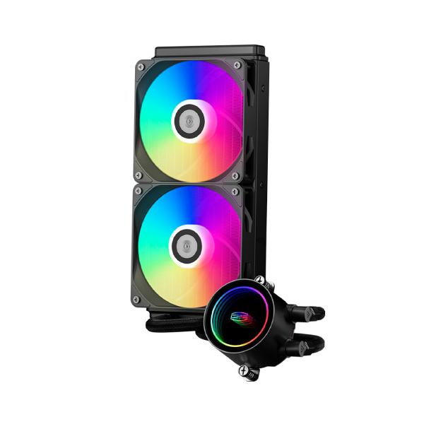 CPS インフィニティミラー搭載 熱源を完全にカバーする「大型ベース」 240mmラジエーター搭載 一体型水冷クーラー ▼対応ソケット intel：1851/1700 ▼対応ソケット AMD：AM5/AM4 ▼ファンサイズ：120mm×2 ...