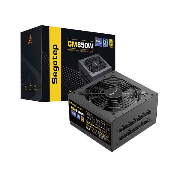 Segotep 奥行140mm　80PLUS GOLD認証　850W ATX電源 ▼規格：ATX12V Ver 3 ▼定格出力：850W ▼80PLUS認証：GOLD ▼奥行：140mm