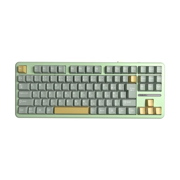 Aula 極上の打鍵感とカスタマイズ性を兼ね備えた、静音・高品位ゲーミングキーボード ▼有線接続方式：USB ▼無線接続方式：USB ＆ Bluetooth ▼言語：日本語(JP) ▼キーレイアウト：テンキーレス ▼キースイッチ：メカニカル...