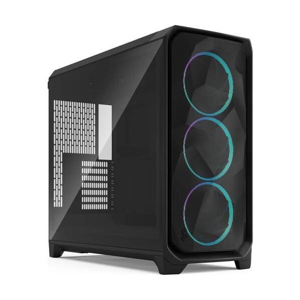 Fractal Design フラクタルデザイン エアフロー重視　フロントメッシュデザイン ARGBファン搭載 フルタワー型PCケース ▼カラー：ブラック系 ▼サイドパネル：ガラス ▼対応マザー形式：SSI EEB、 SSI CEB、E-A...