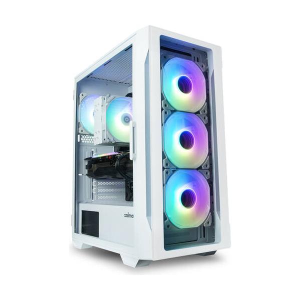 ZALMAN ザルマン ライティングが映える2面強化ガラスパネル搭載　ARGBファンを4基装備したミドルタワー型PCケース ▼カラー：ホワイト ▼サイドパネル：ガラス ▼対応マザー形式：ATX 、Micro ATX 、Mini-ITX ▼重...