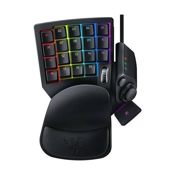 Razer レイザー 左手用キーパッド ▼有線接続方式：USB ▼無線接続方式：× ▼キーレイアウト：左手用キーボード ▼キースイッチ：メンブレン ▼バックライト：RGB ▼カラー：黒系 ▼Windows対応：○