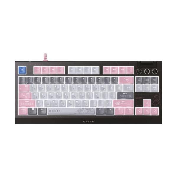 Razer レイザー Razer | 鳴潮コレクション　ゲーミングキーボード ▼有線接続方式：USB ▼無線接続方式：Bluetooth ▼言語：英語(US) ▼キーレイアウト：テンキーレス ▼スイッチ詳細：橙軸 ▼バックライト：RGB